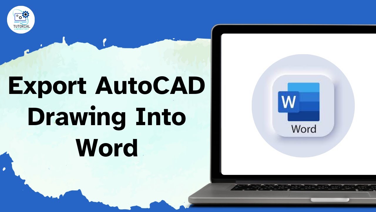 How to Export AutoCAD Drawing Into Word - YouTube