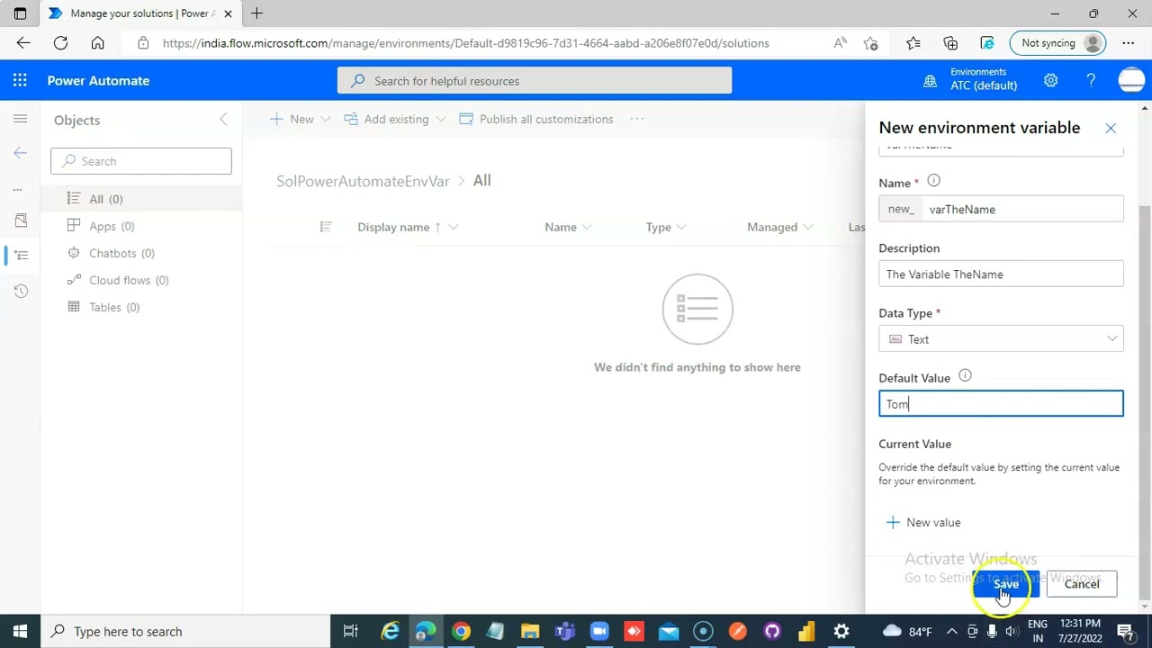 Lesson41- Environment Variable - Power Automate 1000 Videos - YouTube