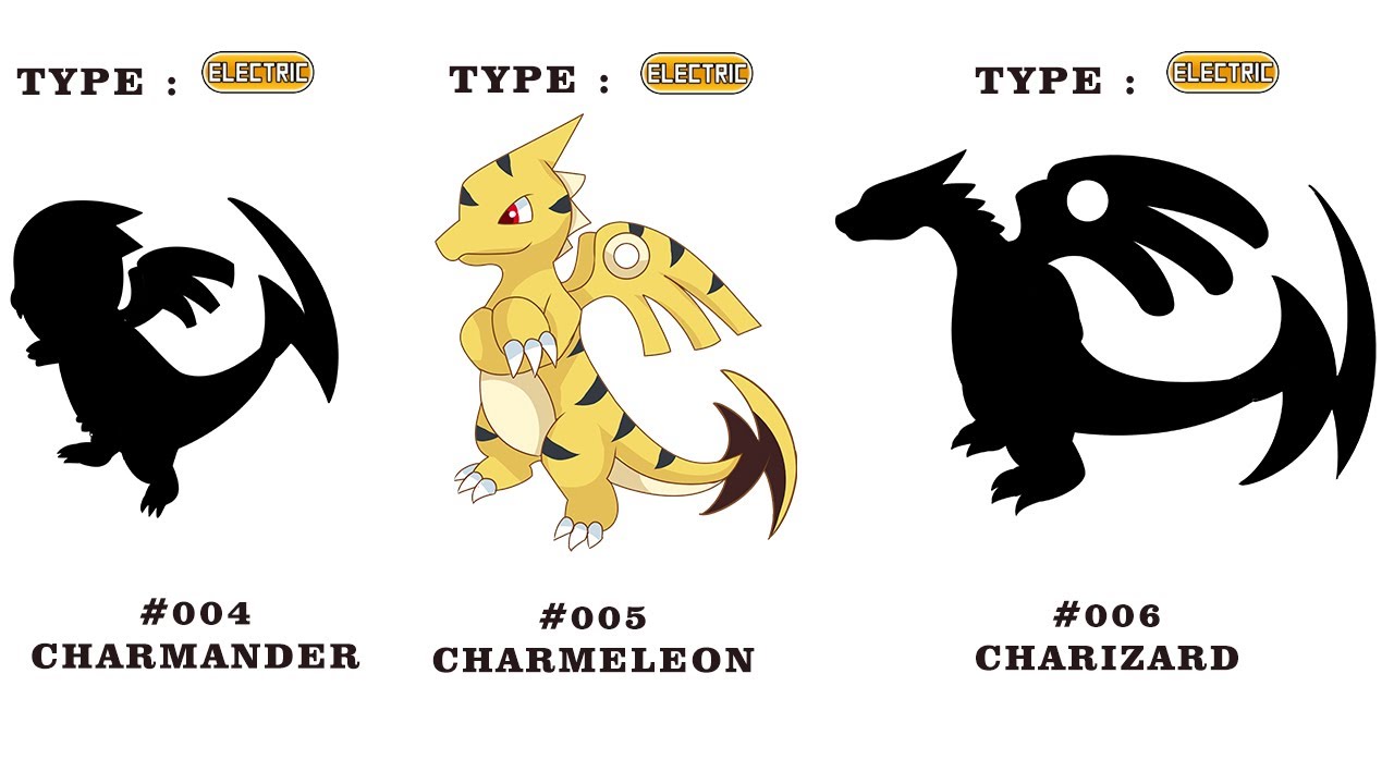 Electric Type Charmander - Charmeleon - Charizard Evolution | Pokémon ...