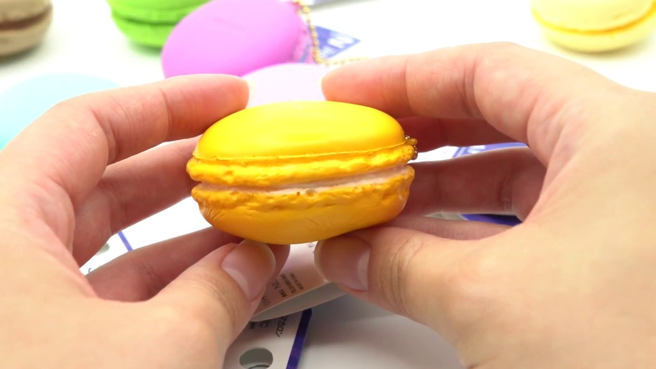 cute orange macaron squishy - YouTube