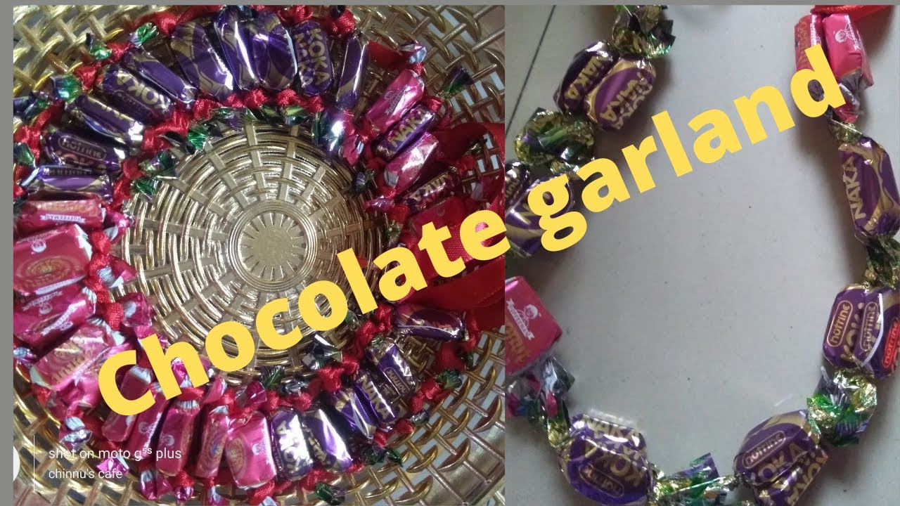 How to make chocolate garland?/DIY chocolate garland/crafts with ...