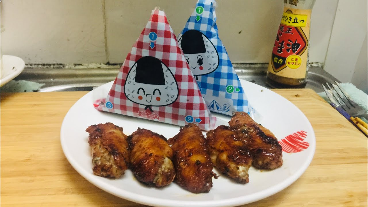 LUNCH for KIDS ||Easy &Quick Recipe || TRIANGLE SUSHI and CHICKEN WINGS ...