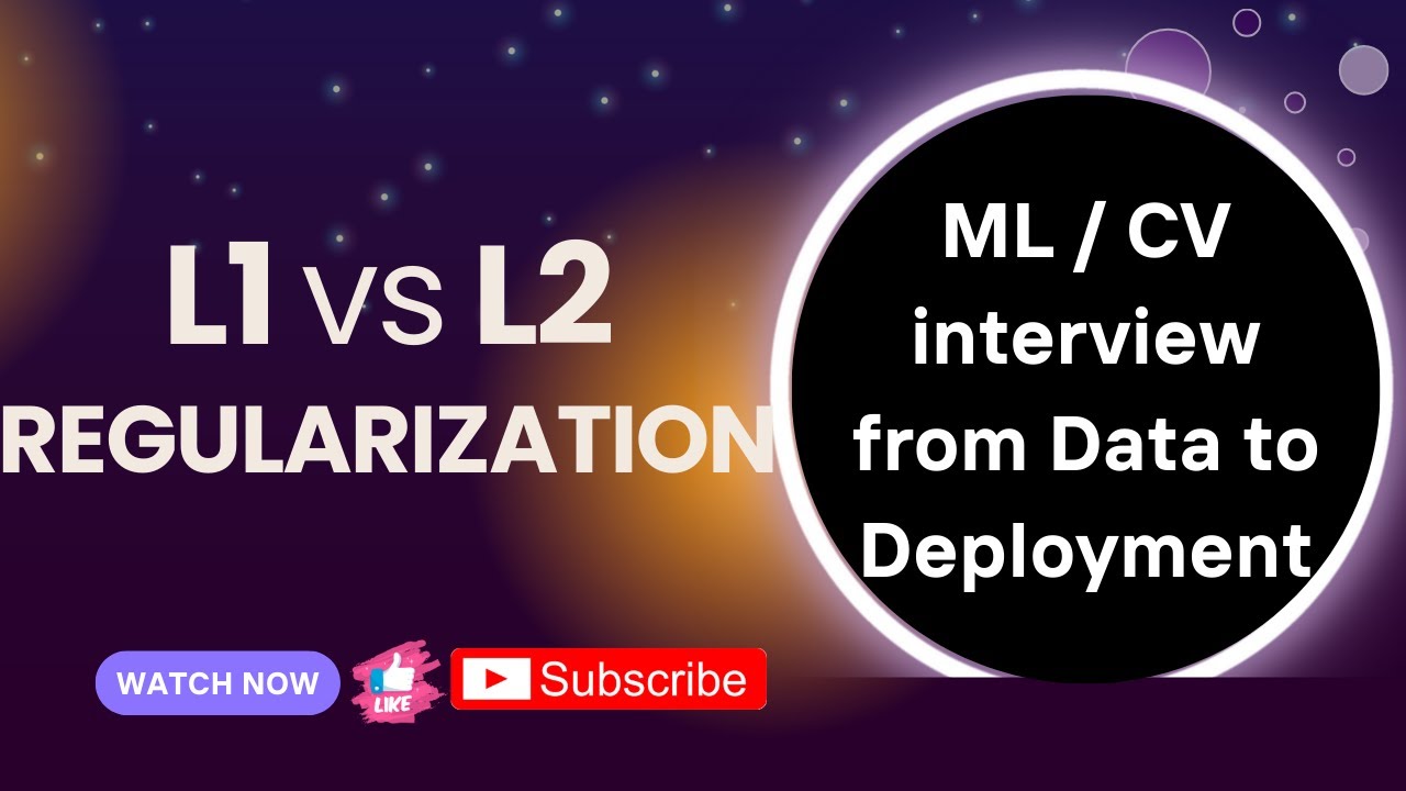 L1 vs L2 Regularization Interview Questions 🧠 Ace Your ML Interview ...