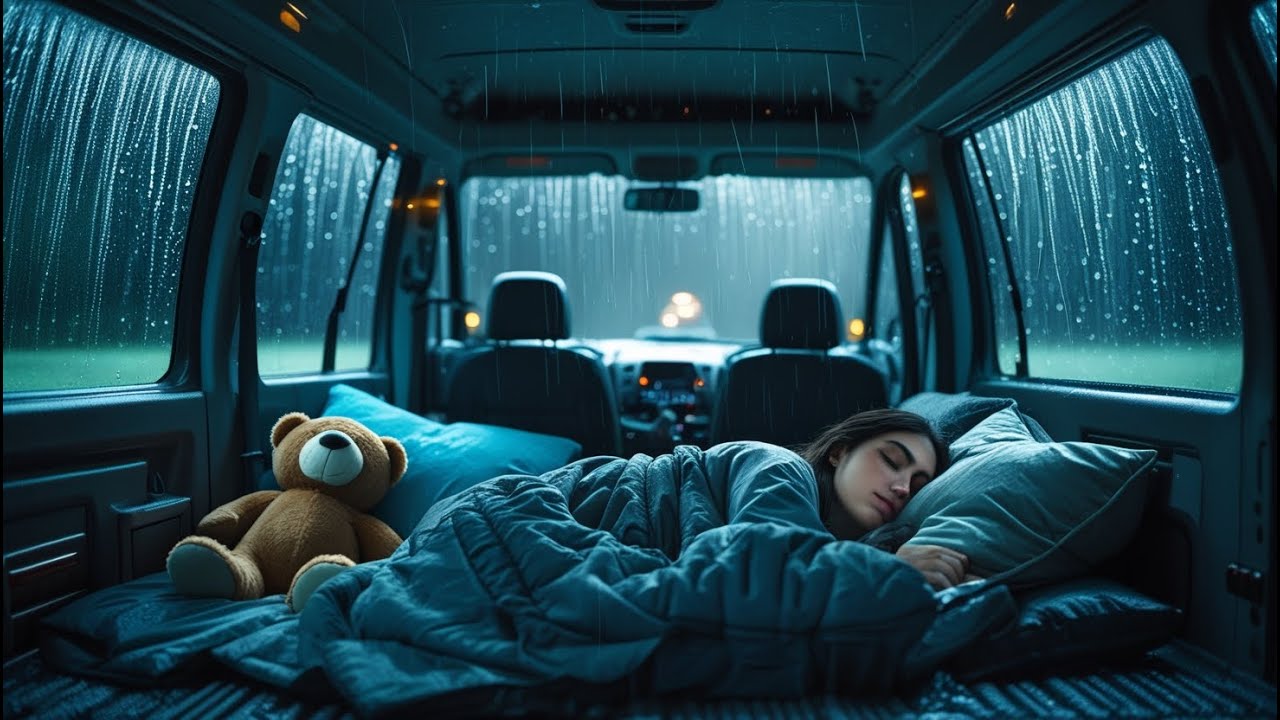 Van Life Dreams: Sleeping Peacefully During a Rainy Adventure - YouTube