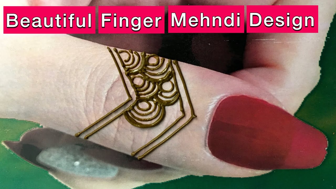 Finger mehndi design | new finger design simple | bridal finger design ...