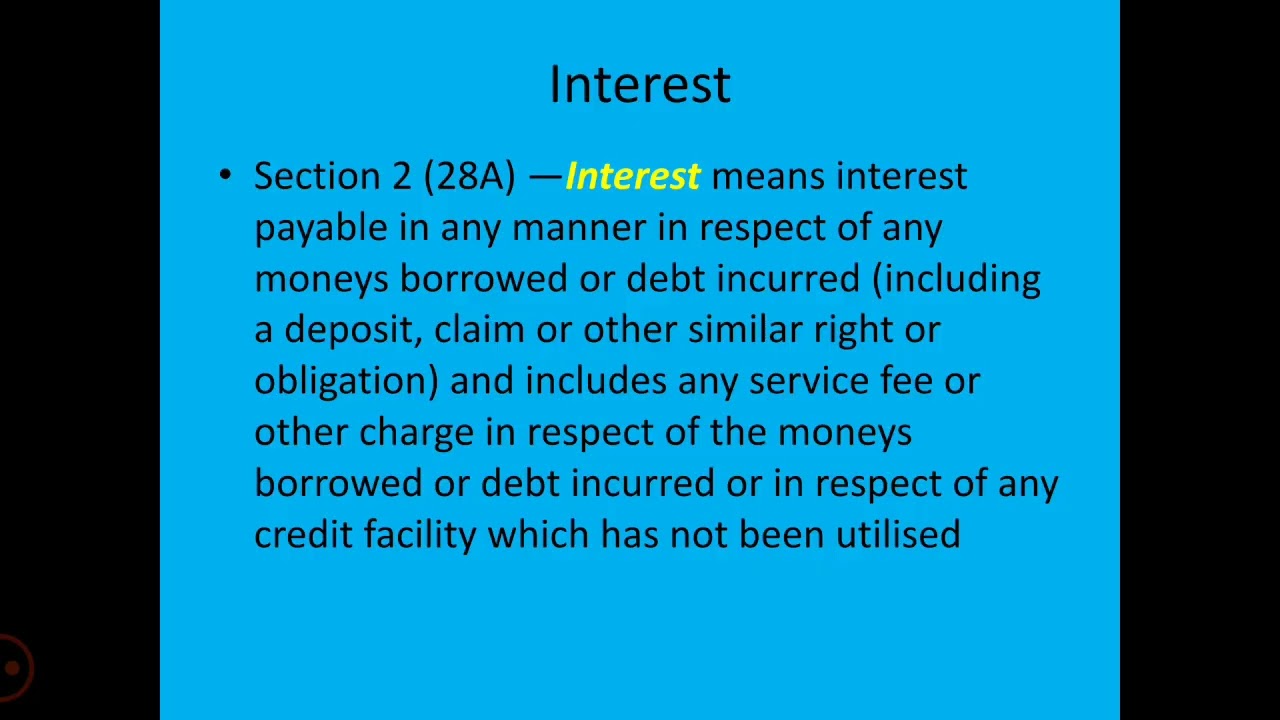 Section 2 (28) Inspector & 2(28A) Interest under Income Tax Act,1961 ...