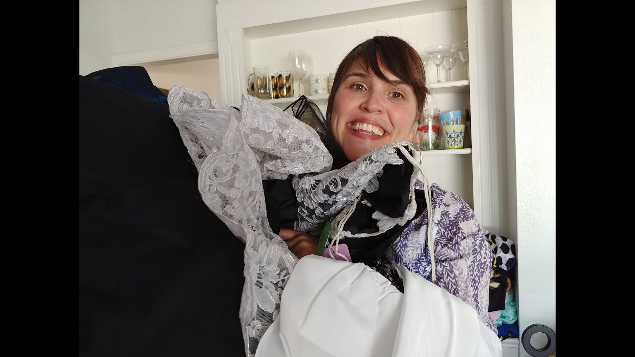 Vintage Prom Dress Haul 7 22 18 - YouTube