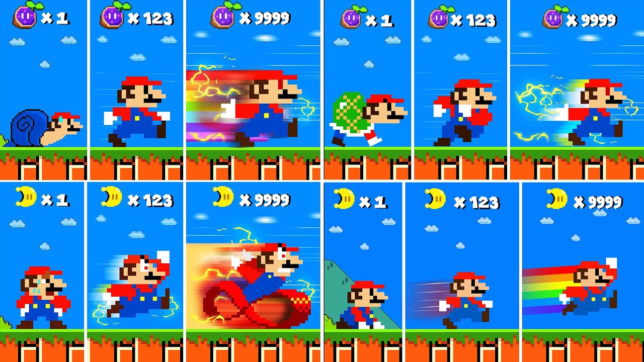 Evolution of Mario Speed INCREASE | Mario Collection 2 (ALL EPISODES ...