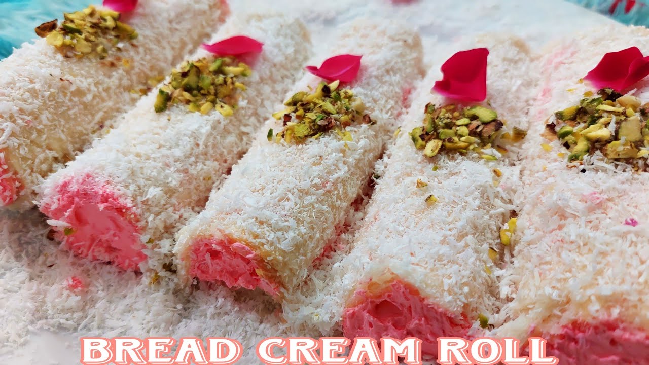 Bread Cream Roll Recipe|| Turkish Roll || Valentine's Day Special ...