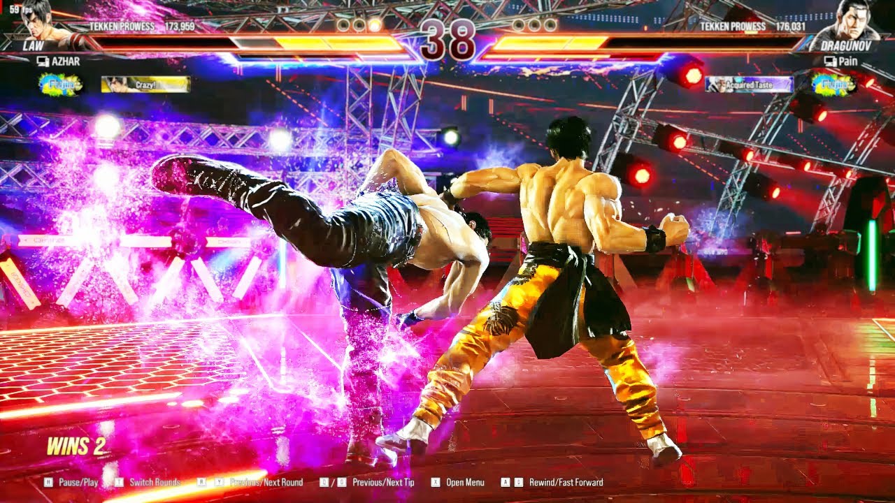 Tekken-8 Azhar Law Against Multiple Dragunov's WR2 Madness Rank - YouTube