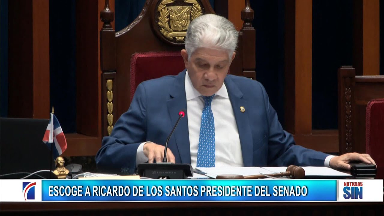 Ricardo de los Santos el nuevo presidente del Senado de la República ...