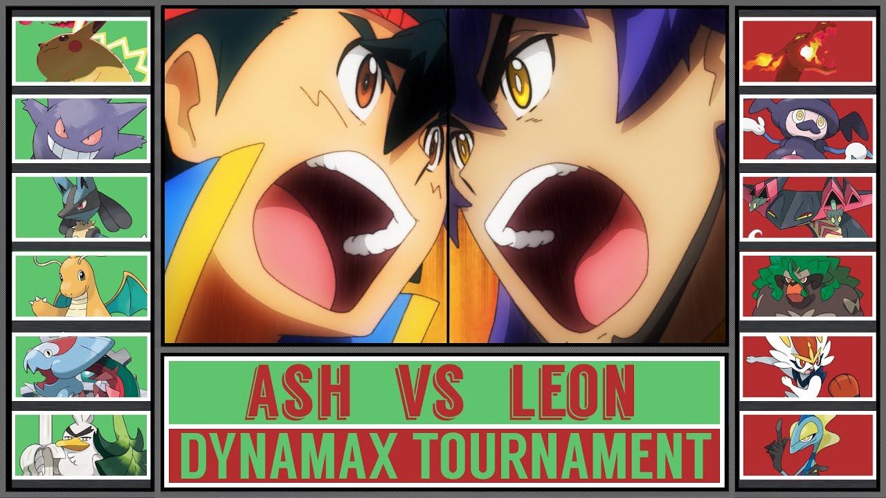 ASH vs LEON | Dynamax Pokémon Tournament [Battle #7] - YouTube