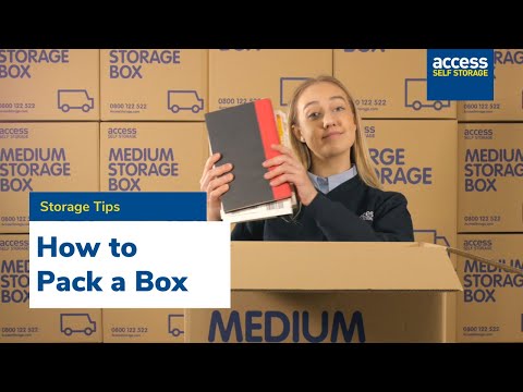 How to Pack a Box for Storage and Moving | Box Packing Tips - YouTube