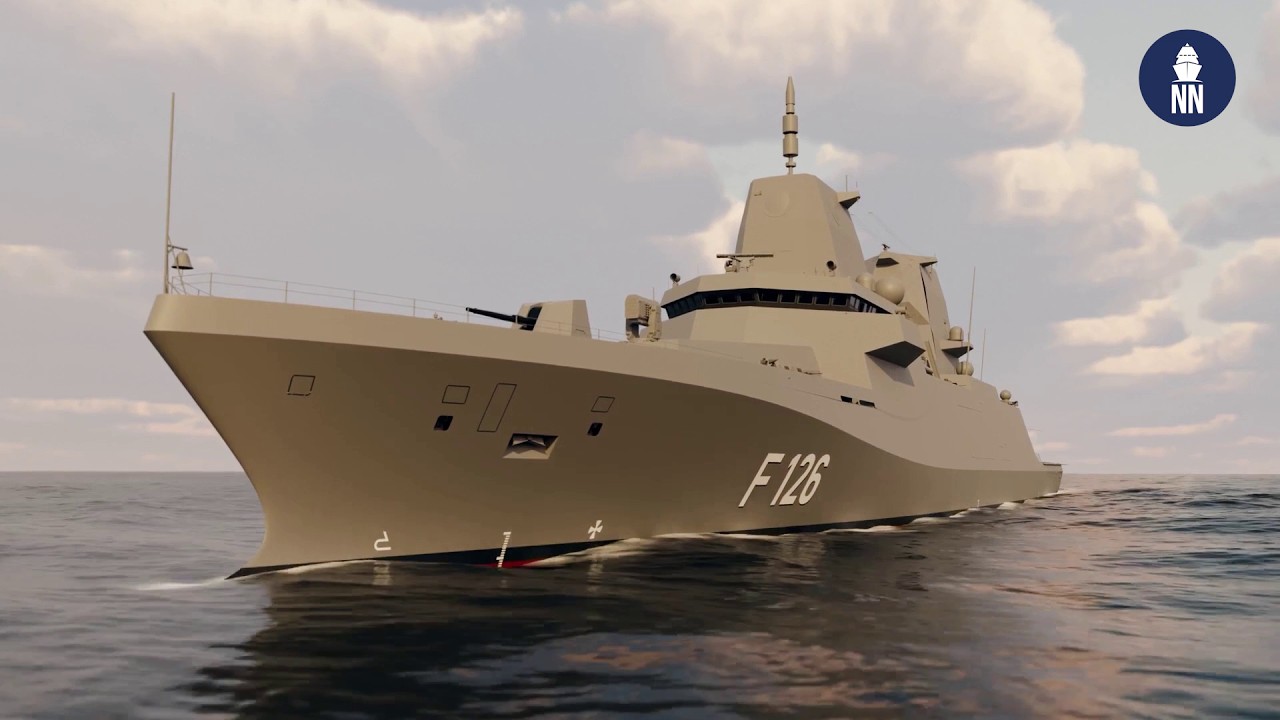 German F126 Frigate with Damen at NEDS 2024 - YouTube
