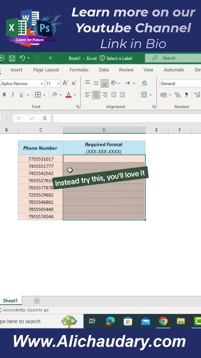 Excel Tutorials for Beginners | Excel Flash Fill Function - YouTube