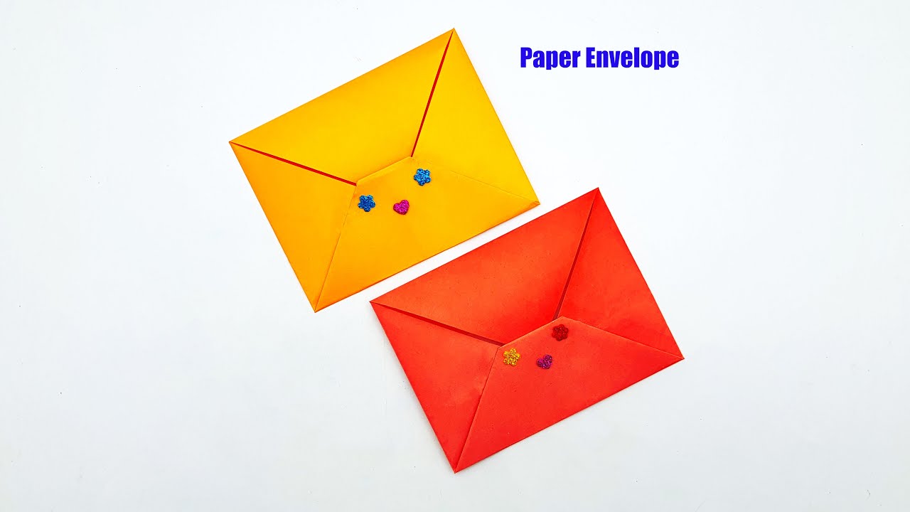 How To Make A Paper Envelope | Diy Paper Envelope Card Making At Home ...