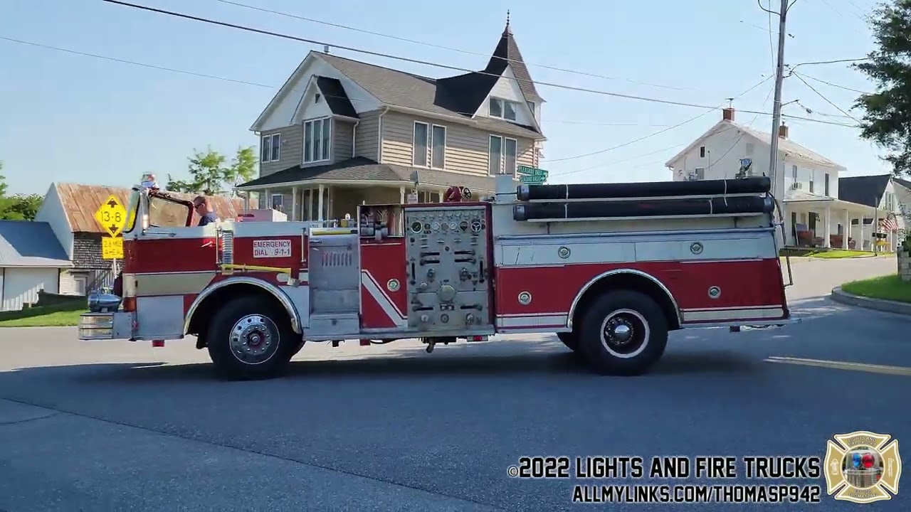 Waldorf Engine 31 Hahn Fire Engine Detroit Diesel Jake Brake - YouTube