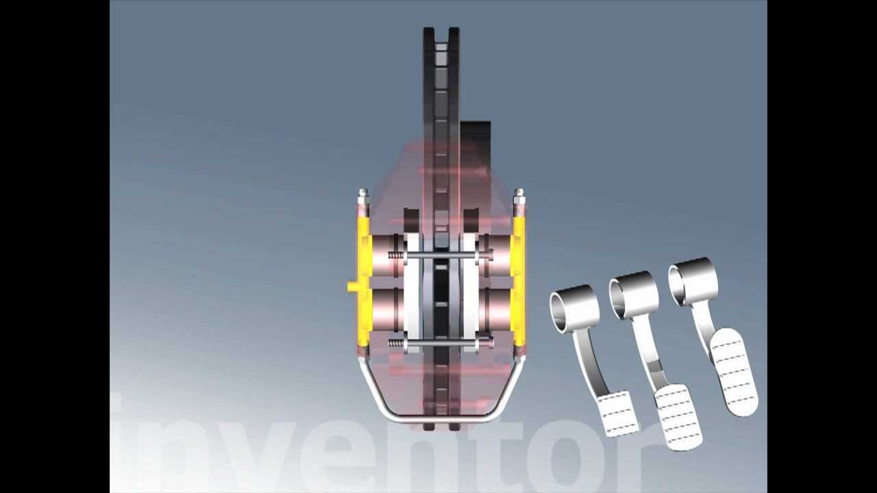 Disc brake animation - YouTube