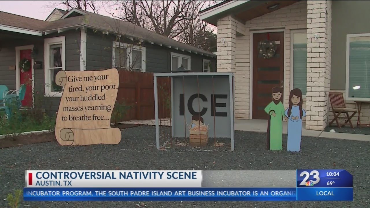 Controversial Nativity Scene - YouTube