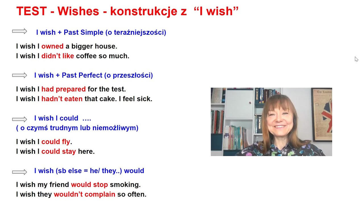 TEST - Wishes - konstrukcje z "I wish" - YouTube