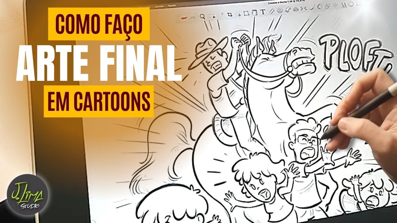 Como Faço Arte Final Em Cartoons - J. Lima Studio - YouTube