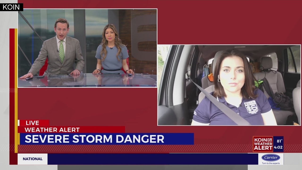 KOIN 6 reporter Ariel Iacobazzi in Mobile 6: Severe Storm Danger - YouTube