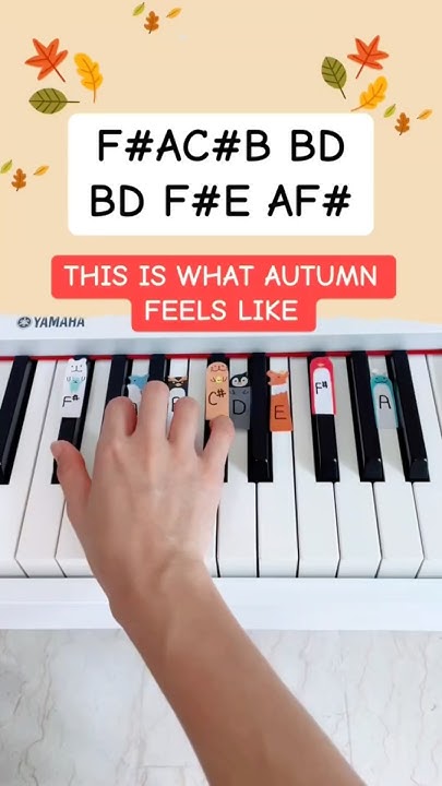 This is what Autumn feels like - JVKE (Piano Tutorial) #easypiano - YouTube