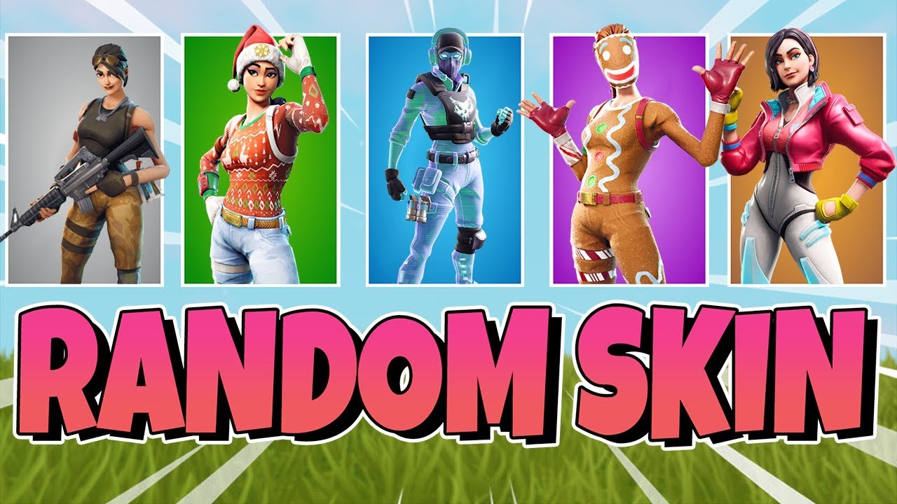 RANDOM SKIN CHALLENGE! - Fortnite Battle Royale - YouTube