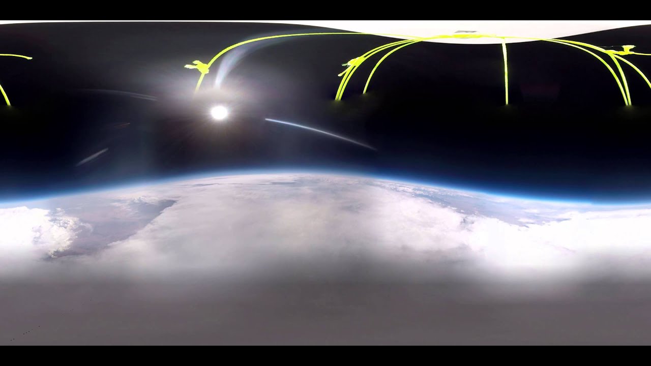 High altitude balloon (360 video) - YouTube