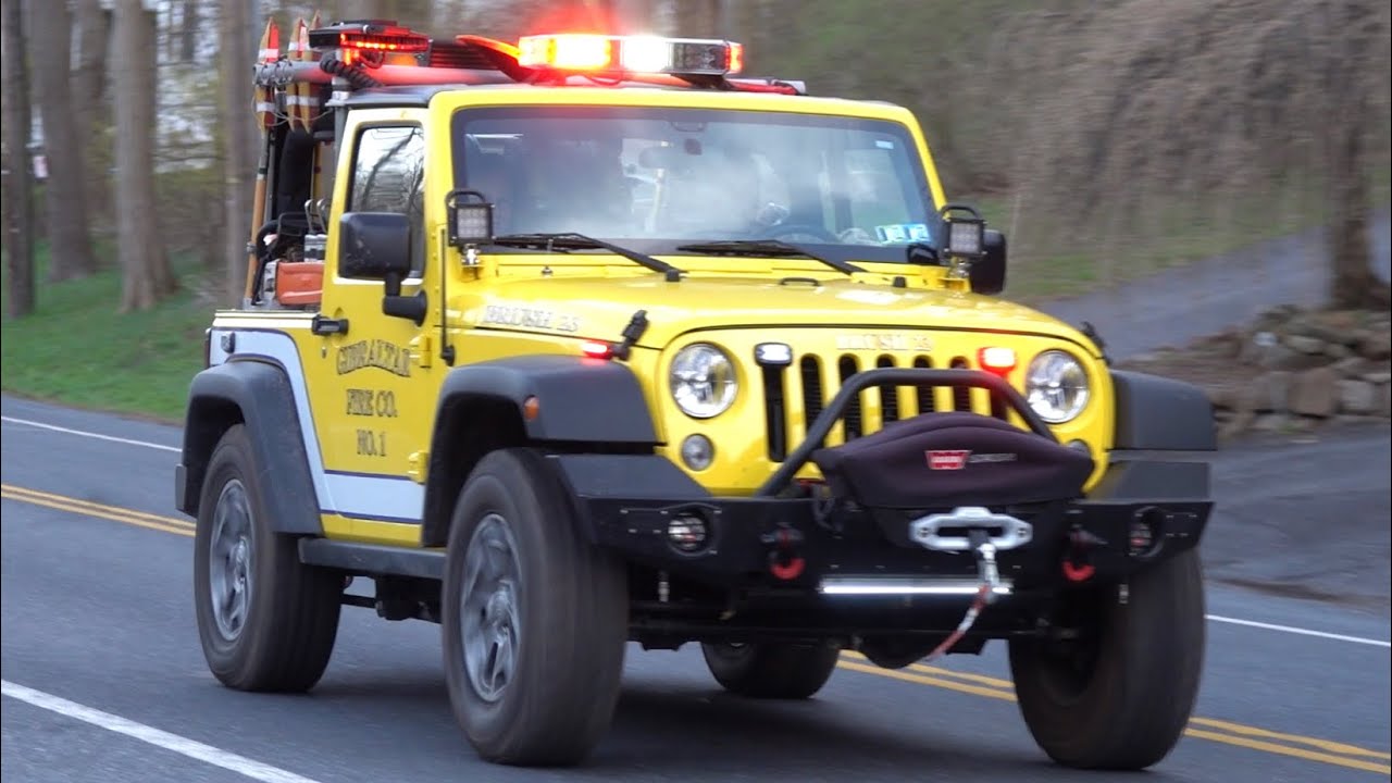 Gibraltar Fire Company Brush 23 Responding - YouTube