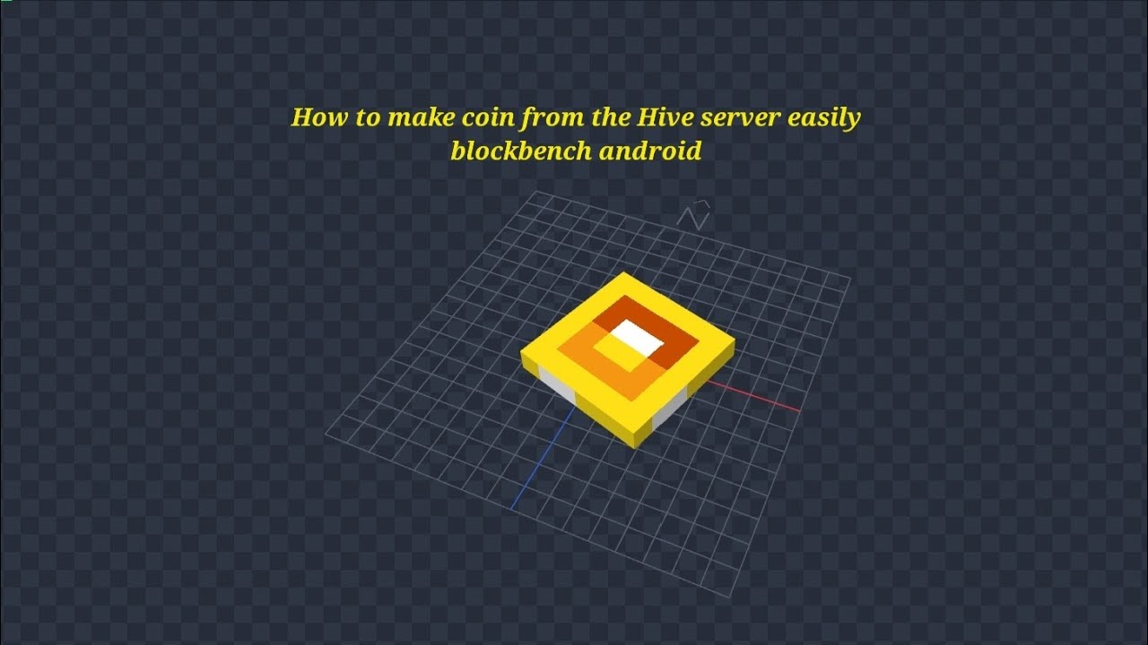 How to make hive coin (Blockbench tutorial) - YouTube