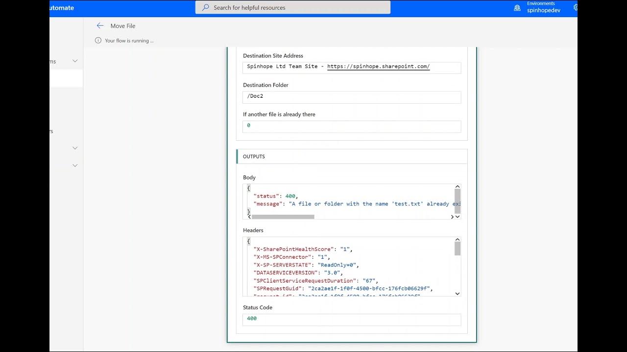 Power Automate - Have a look on action SharePoint Move File - YouTube
