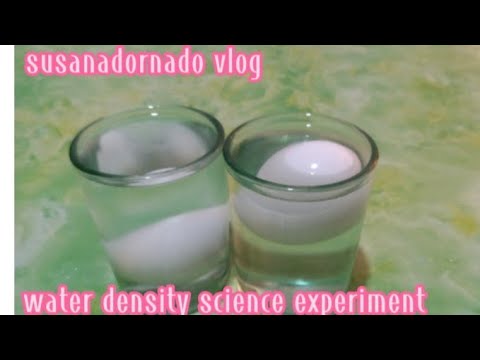 Egg and salt water experiment/water density experiment/please like ...