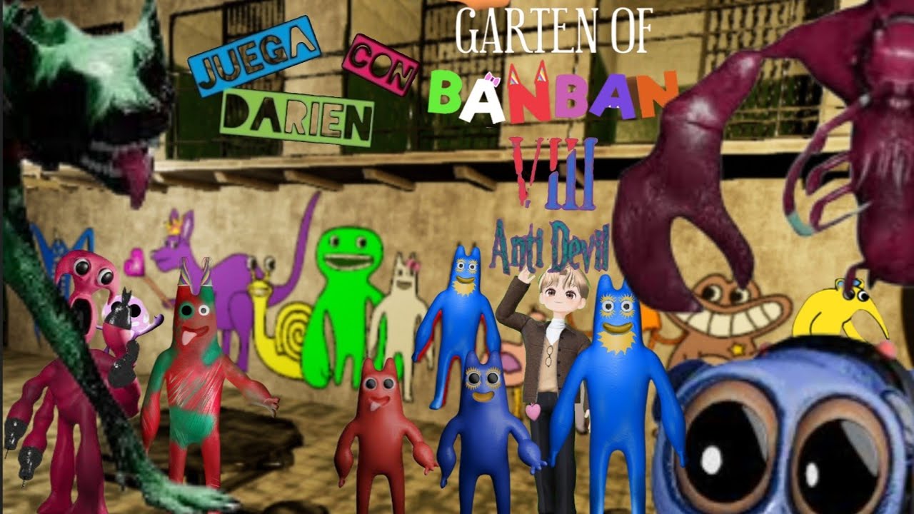 Garten of Banban 8 antidevil y la puerta secreta de Oony Balloony, full ...