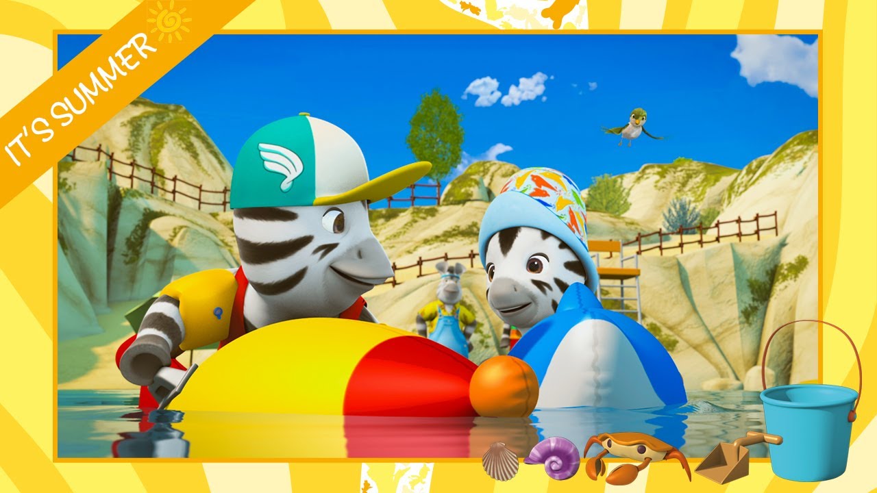 ZOU at the beach 🏖️ New Compilation ☀️ Cartoons for kids 🦓 - YouTube