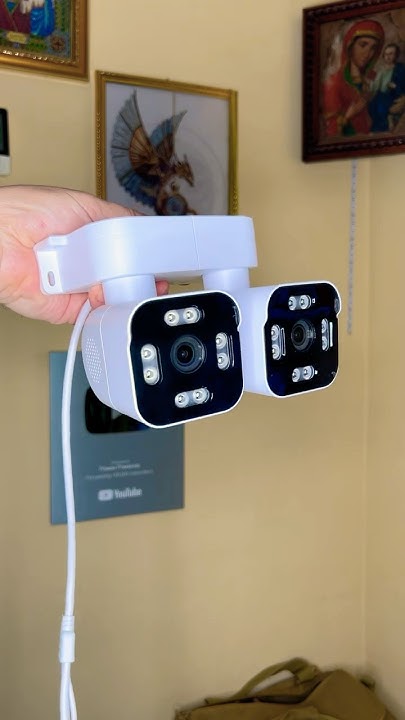 двойная поворотная wifi камера видеонаблюдения - YouTube