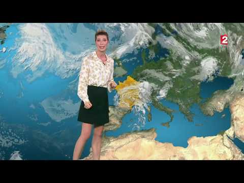 CHLOE NABEDIAN'S WEATHER FORECAST for 07/09/2017 NOON on FRANCE 2