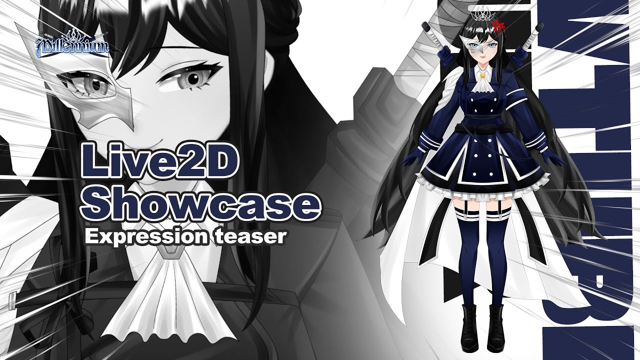 Live2D Showcase 】- Millennium【 VTuber 】Expression teaser - YouTube