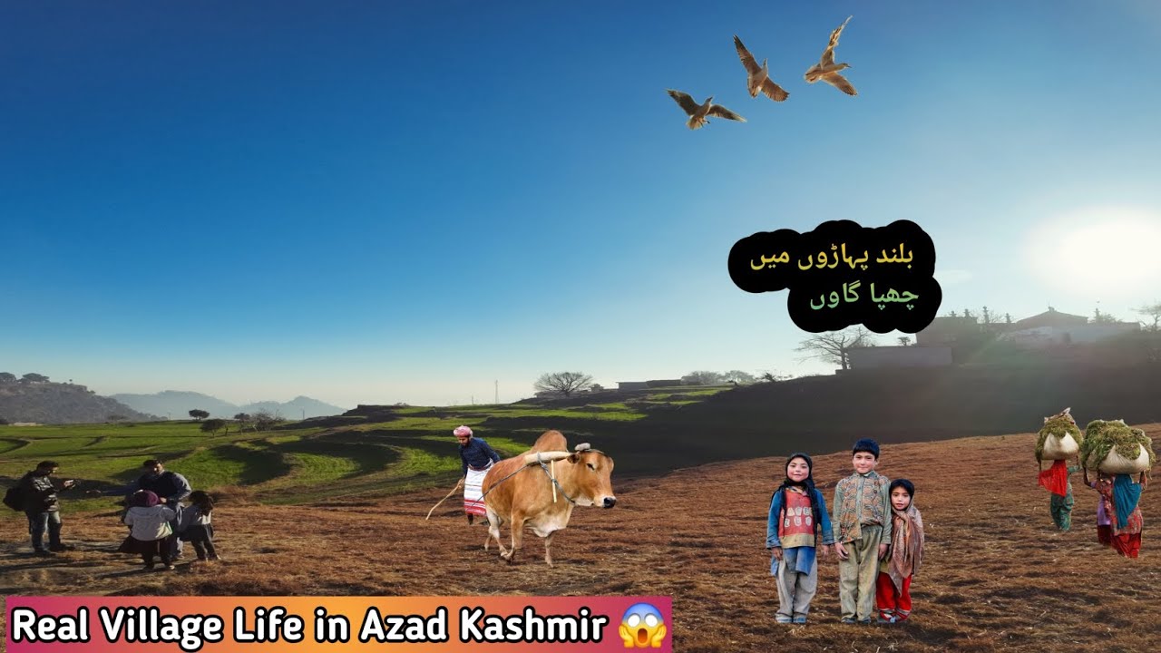 Life in Mountain Village Pajan Balla | Kotli Azad Kashmir | Village ...