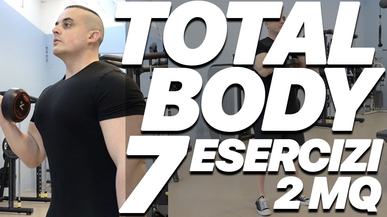 Scheda Massa Total Body con 2 Manubri in 2 Mq: 7 Esercizi a Casa - YouTube
