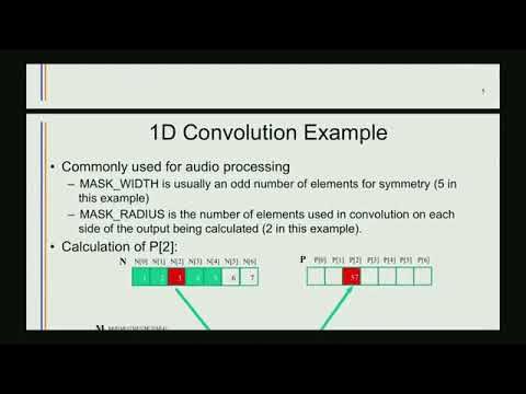 Lecture 7 Convolution concept (1D and 2D); 1D Basic Convolution Kernel ...