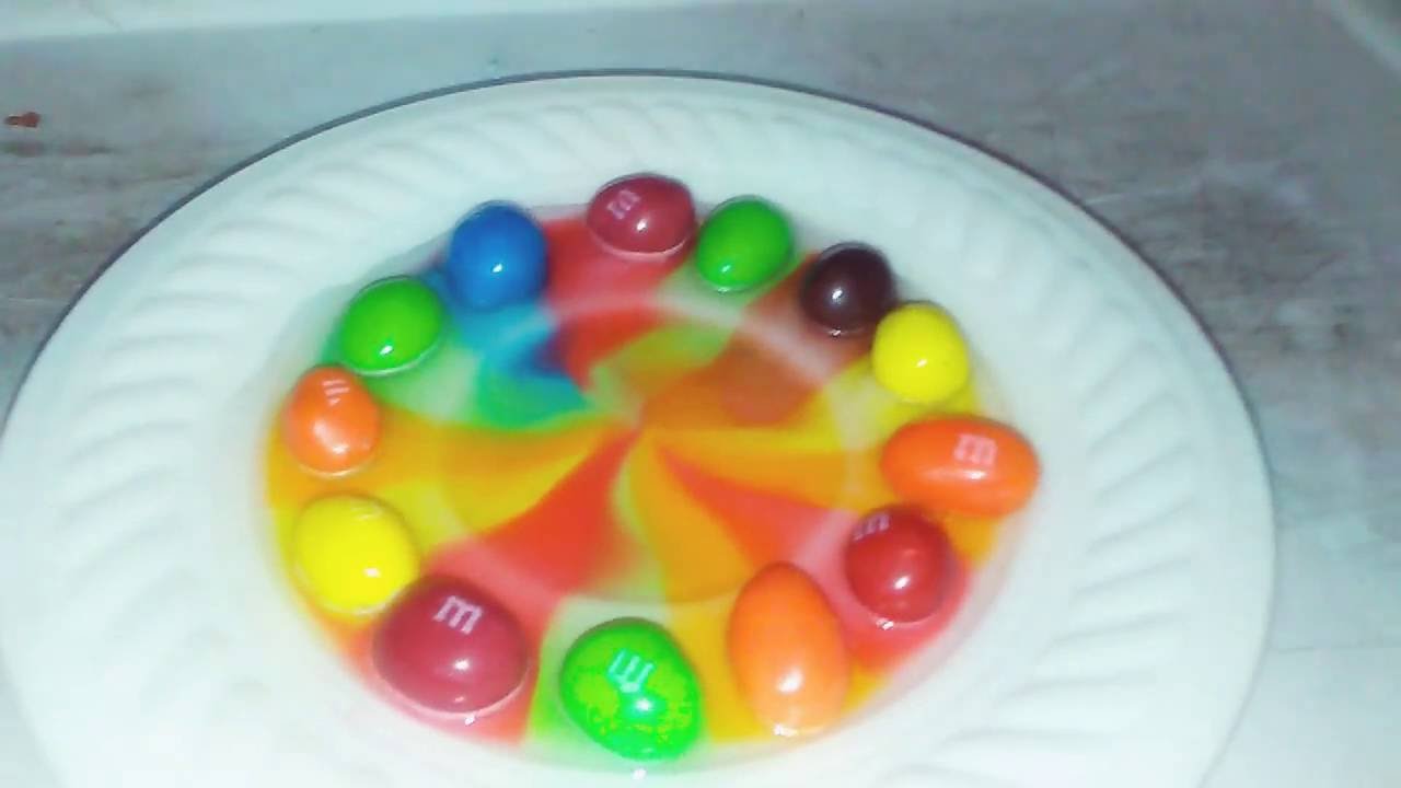 First DIY M&M rainbow - YouTube