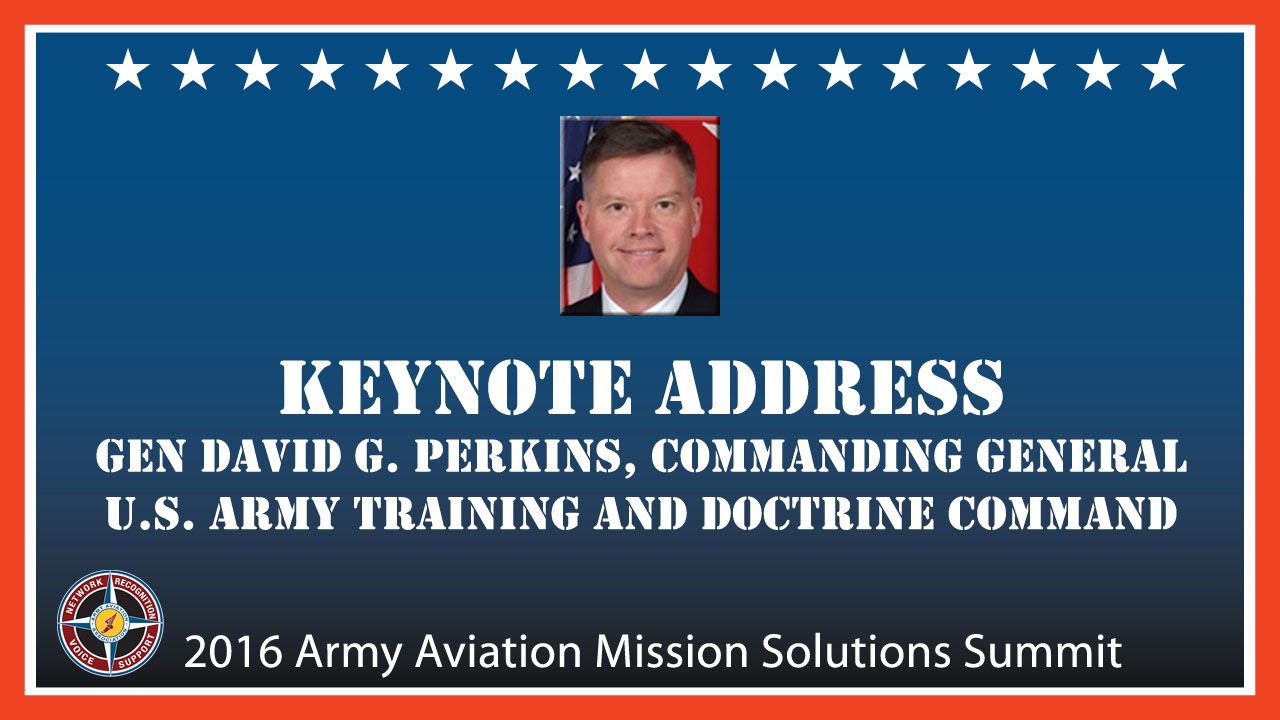 Keynote Address: GEN David G. Perkins - YouTube