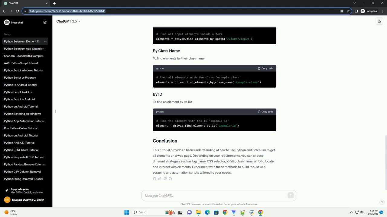 Python Selenium Get All Elements YouTube Python Selenium Get All Elements YouTube