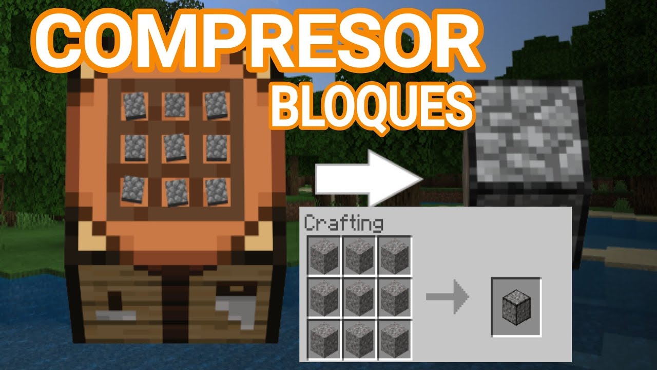 NUEVOS COMPRESOR DE BLOQUES PARA MINECRAFT PE 1.12.0.2 / - YouTube