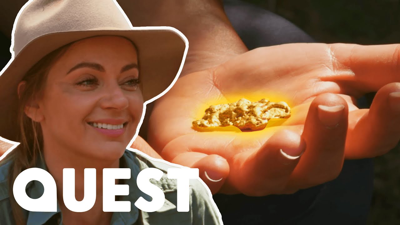 Jacqui Gets Emotional After Finding Huge Gold Nugget I Aussie Gold ...