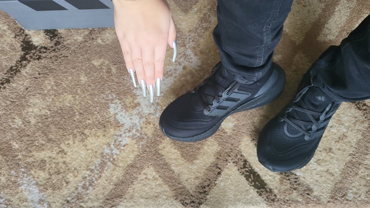 adidas ULTRA BOOST LIGHT triple black in hand on feet 👟 - YouTube