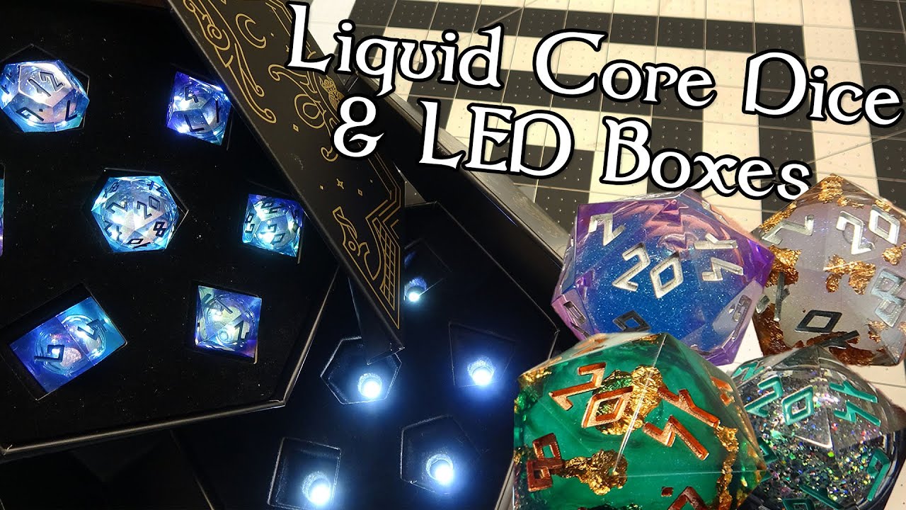 Liquid Core Dice & LED Dice Boxes | Review & Liquid Core Examples - YouTube