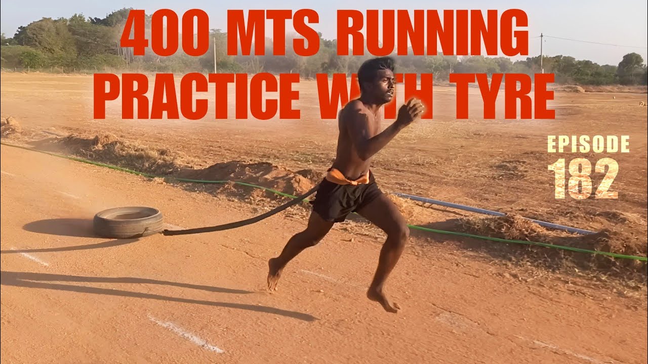 400 Mts Running Practice with Tyre | Army Training Institute | Army ...