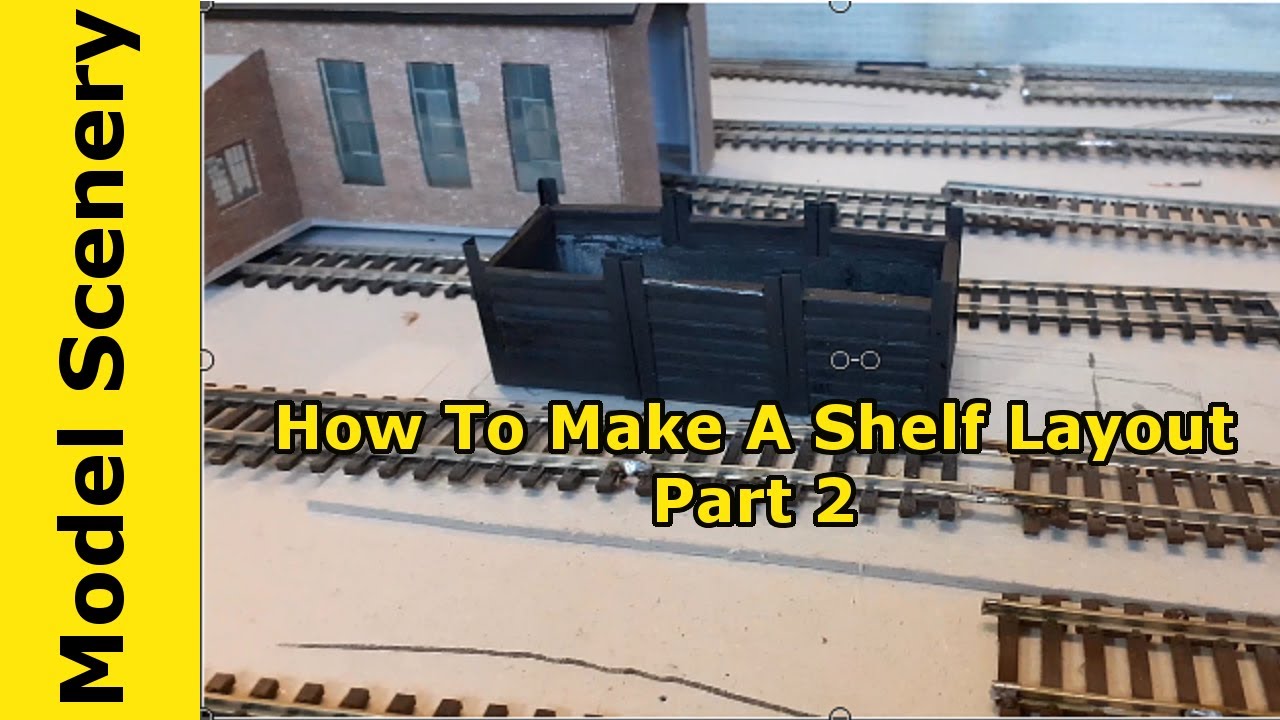 Shelf Layout HO Scale Part 2 Also Make TT Scale N Scale DCC++ DC Train ...